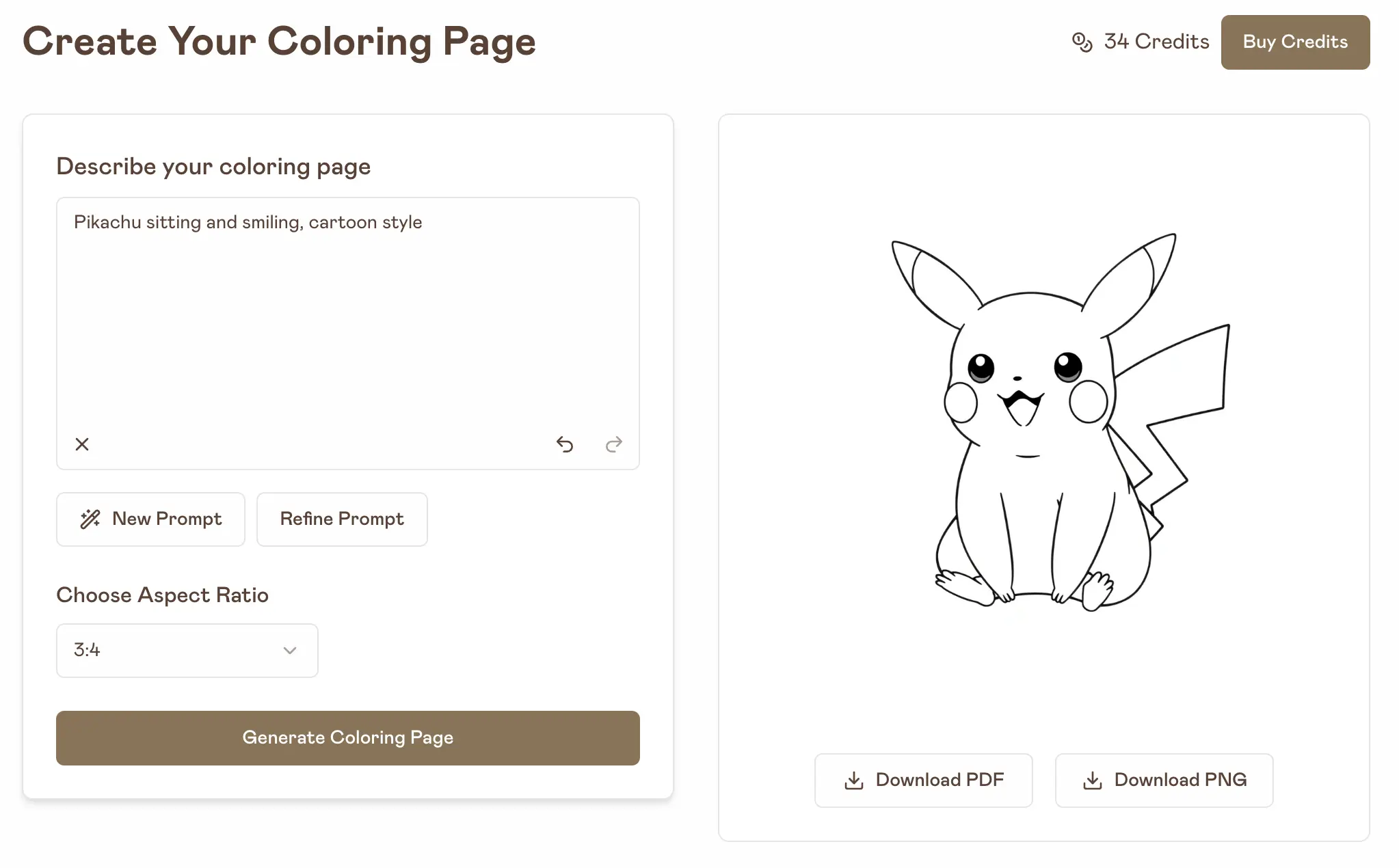 Create Custom Coloring Pages with AI Generator | Free Online Tool